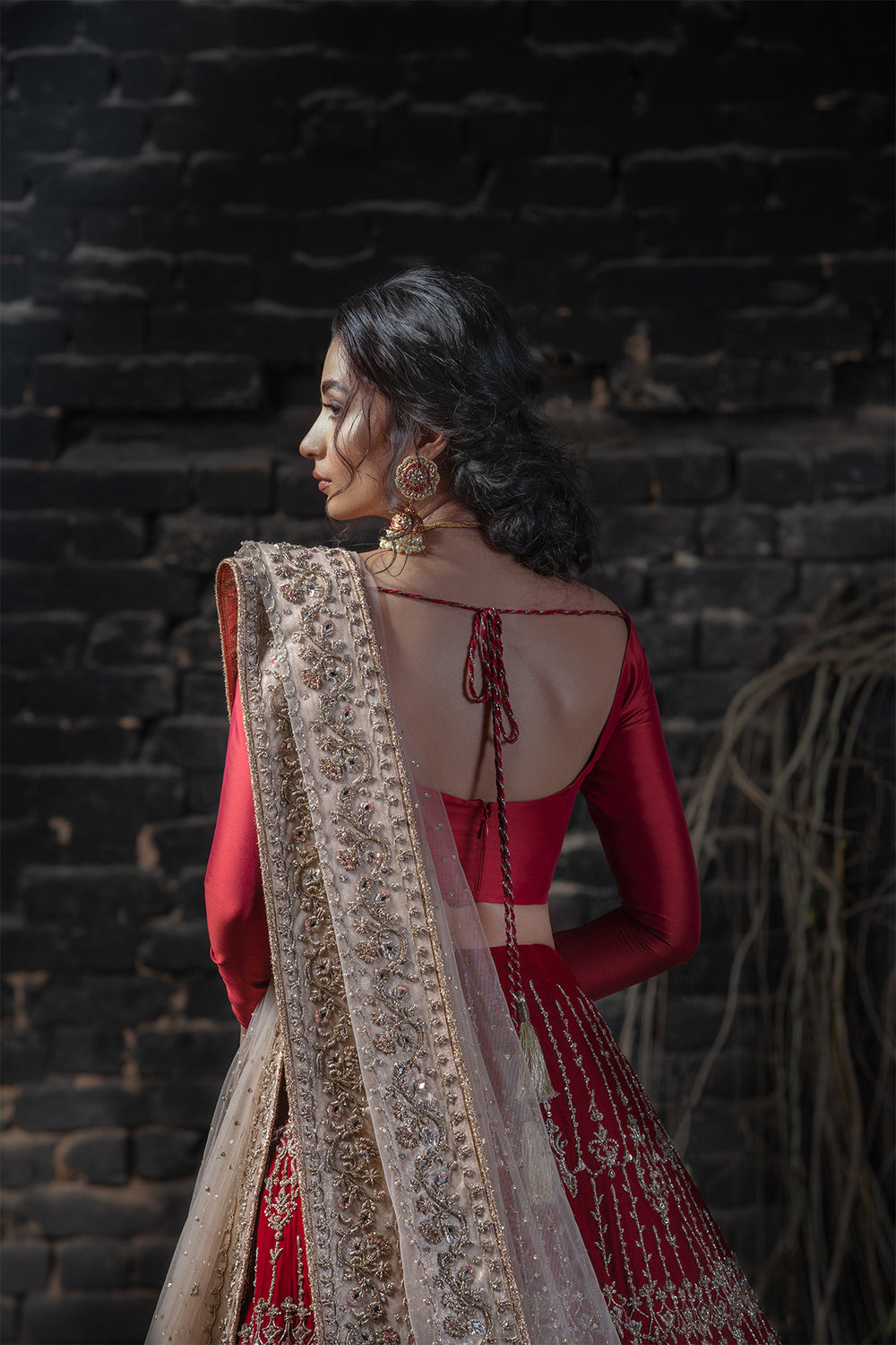 Amar Red Bridal Lehenga Dress – Zuria Dor