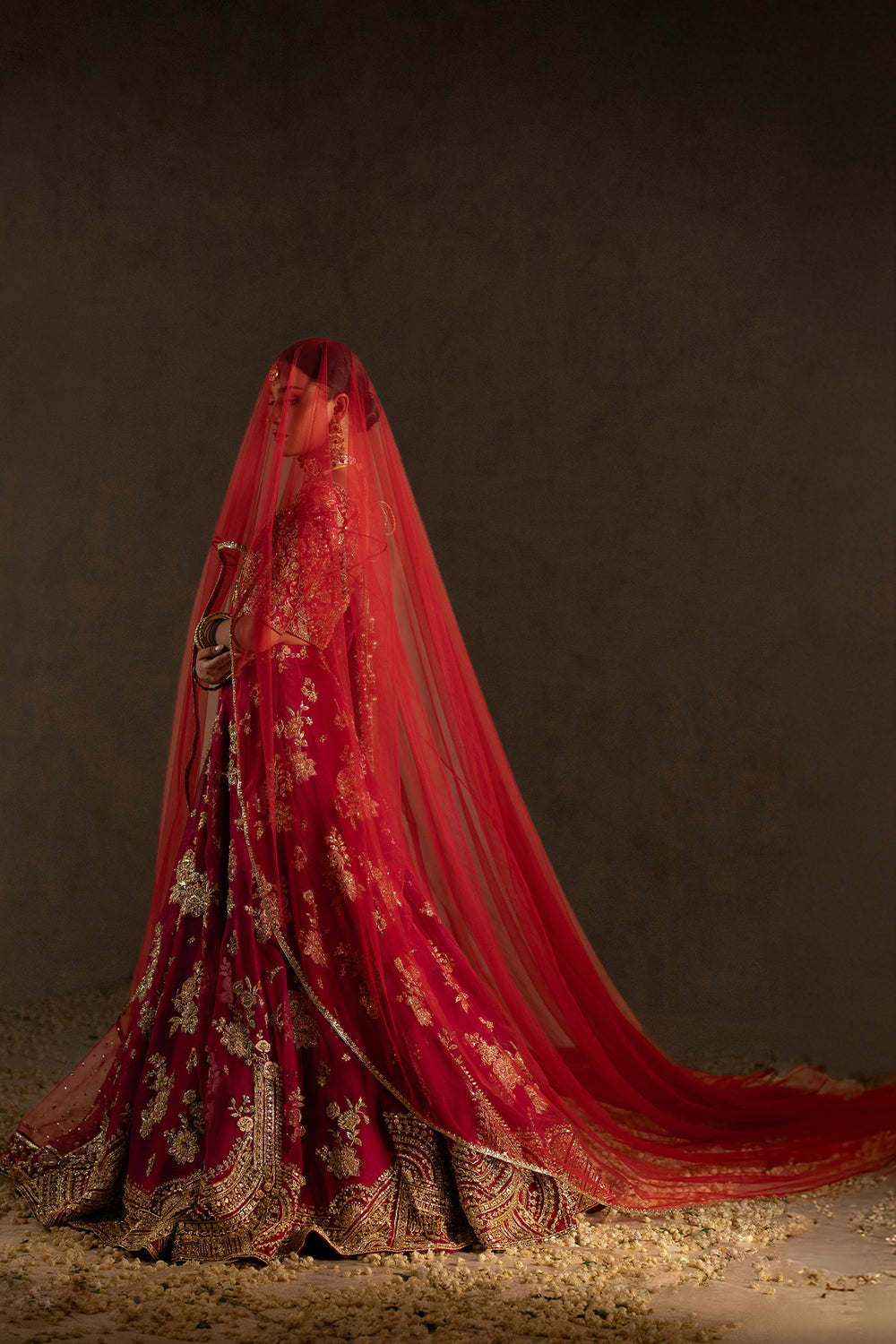 Classic Hot Pink Pakistani Bridal Dress - Zuria Dor