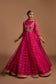 Hot Pink Peshwas with Lehenga - Zuria Dor
